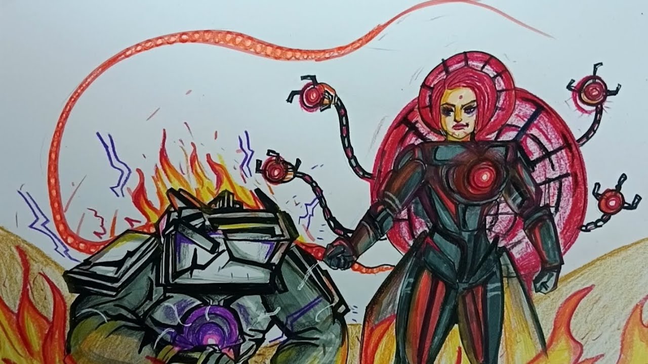 How to draw titan tv man astro core parasite in skibidi toilet 77 full ...