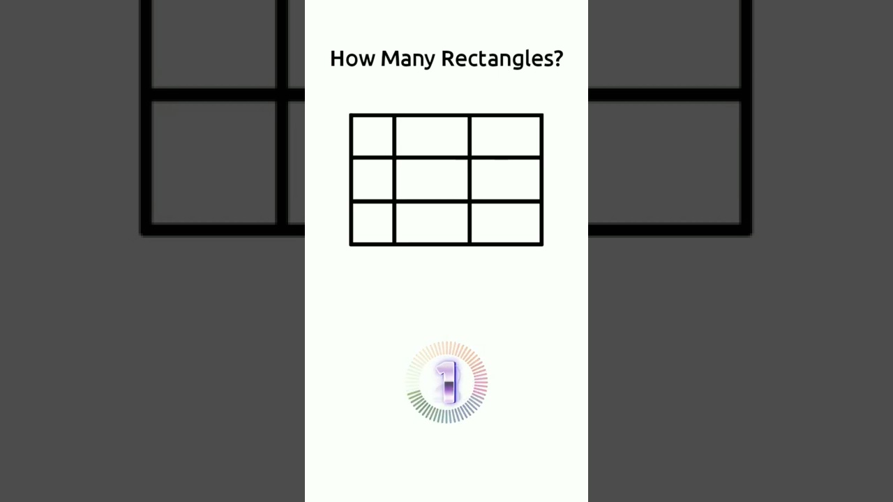 How Many Rectangles? | Brain teasers - Math riddles - iQ Test | #iqtest ...