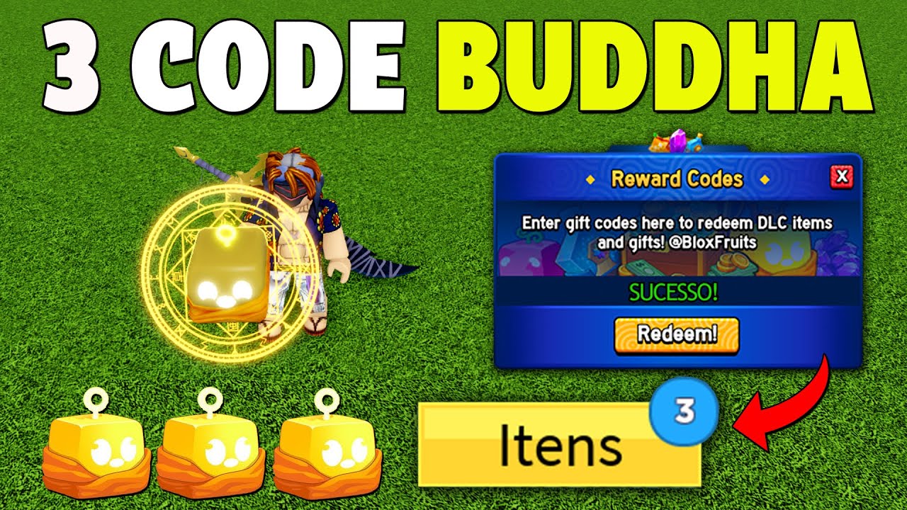 3 NOVOS CÓDIGOS DA FRUTA BUDDHA NO BLOX FRUITS - blox fruits codes ...