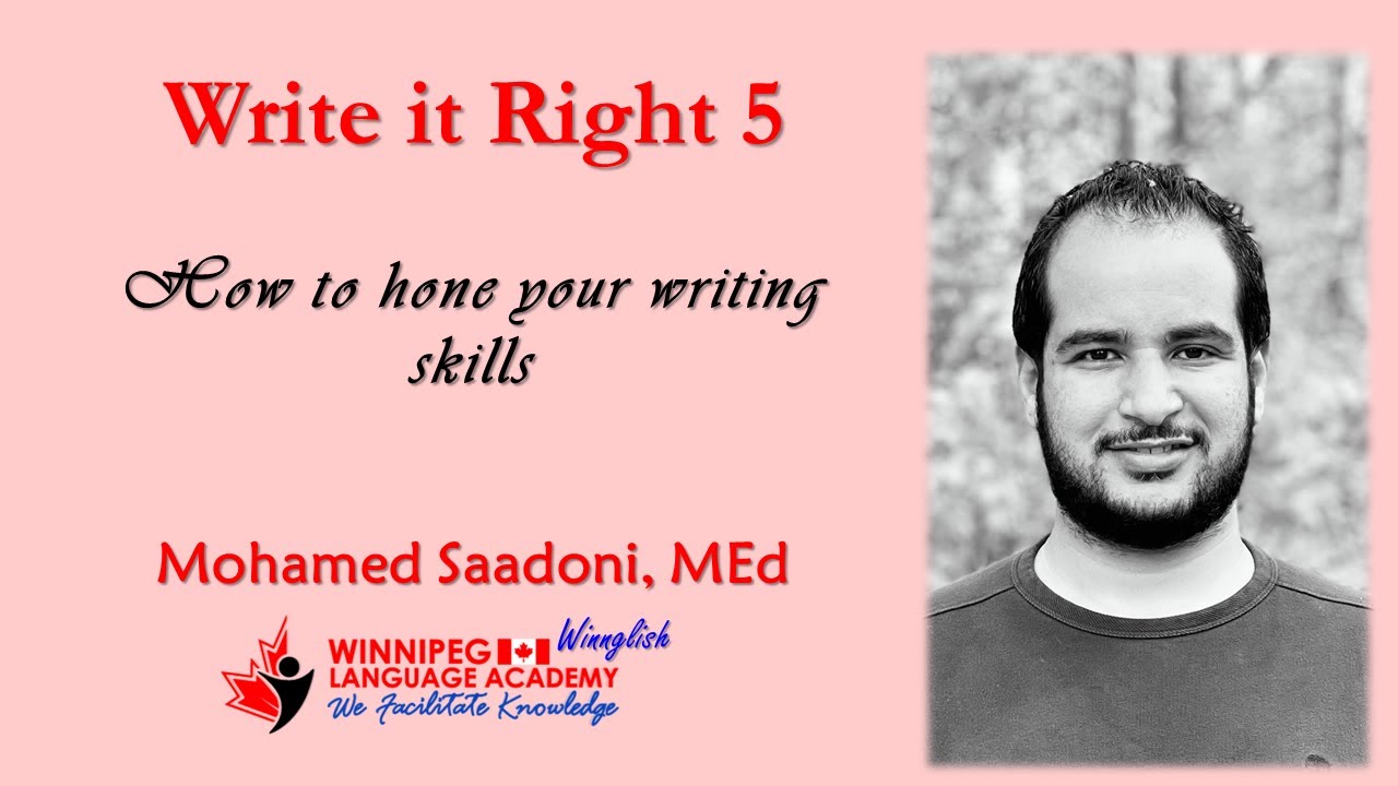 Write it Right 5 - YouTube