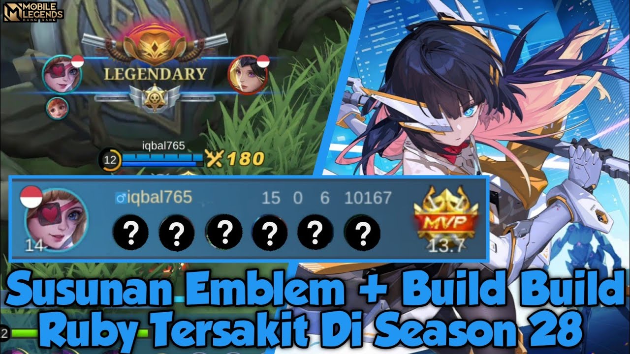 Susunan Emblem + Build Ruby Tersakit Di Season 29 | Mobile Legends ...