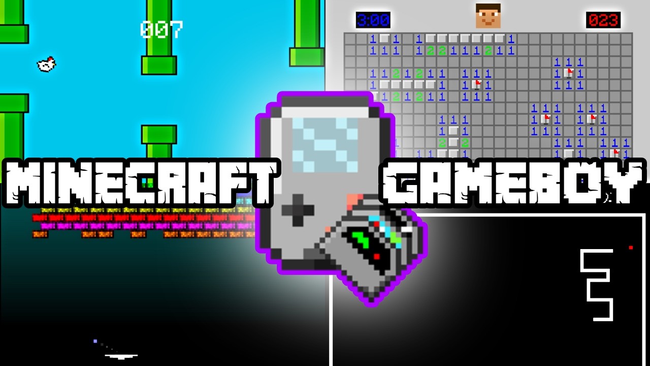 This Mod Adds A Working Gameboy Into Minecraft - YouTube
