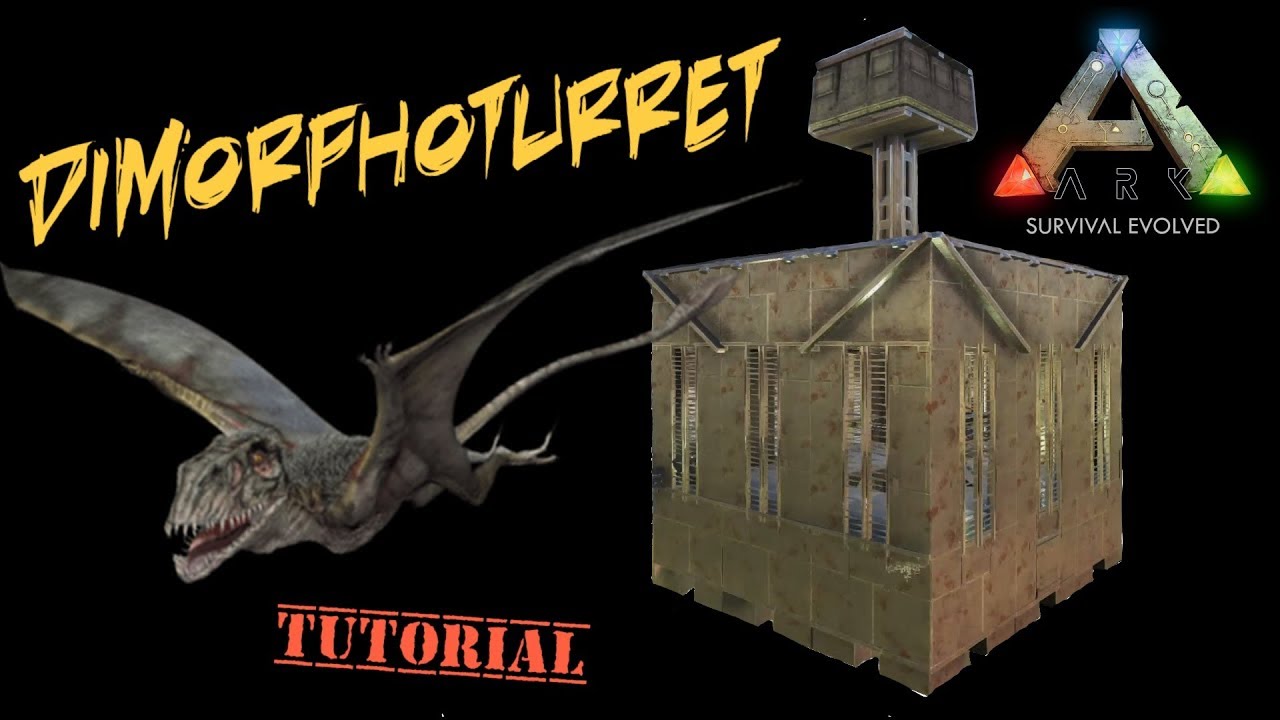 Dimorphoturret, bird cage defensive turret structure - Ark Survival ...