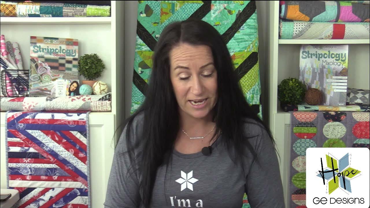 Gudrun Erla of GE Designs HOPE Quarantine Quilt Along 2 Session 2 - YouTube