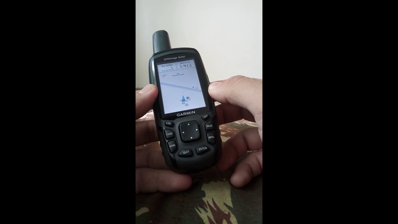 Tutorial Manual Vídeo Aula GPS Garmin GPSMap 62sc - YouTube
