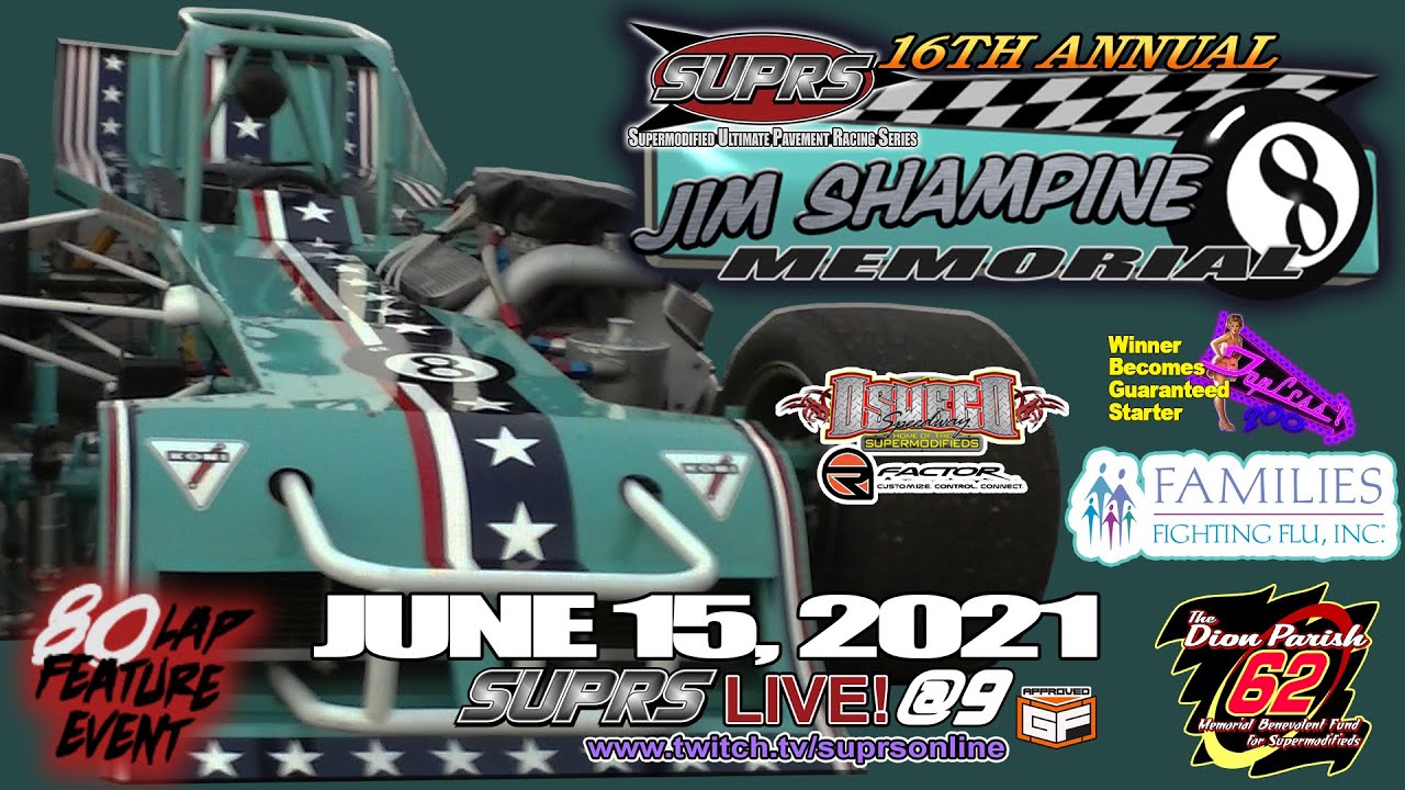 Broadcast Show Open of SUPRS Jim Shampine Memorial with Exclusive ...