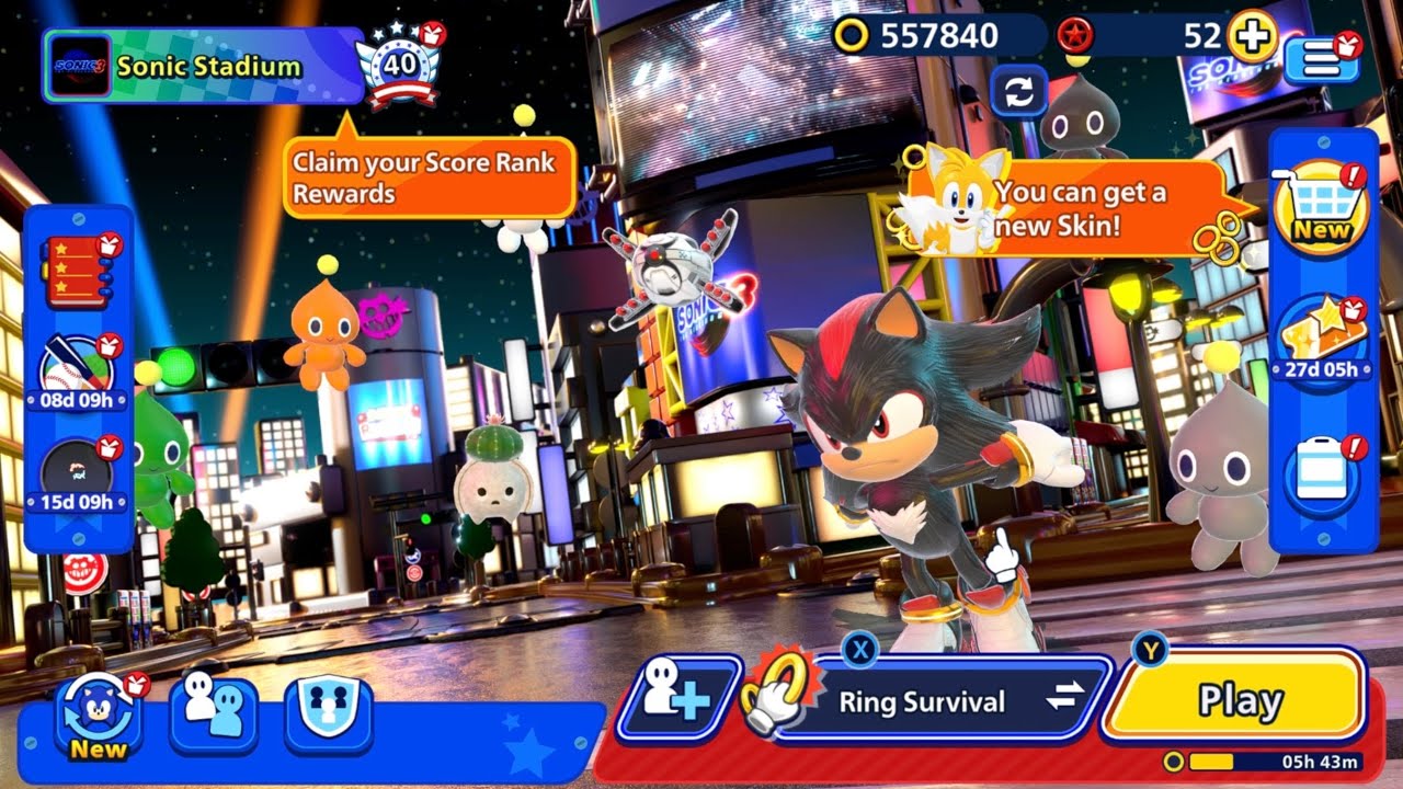 Movie Shadow, Movie Drone buddy & Sonic 3 Tokyo Mission Level - Sonic Rumble Gameplay - YouTube