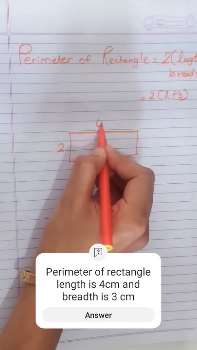 Perimeter of Rectangle# maths #shorts #viral #trending #shorts #education #youtube #ytshort # ...