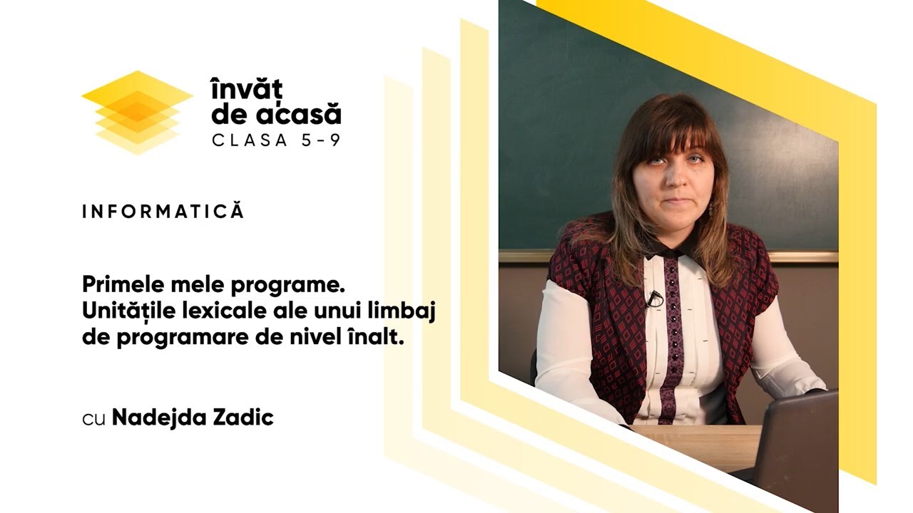 Informatica; cl. VII, "Unități lexicale ale unii limbaj de programare ...