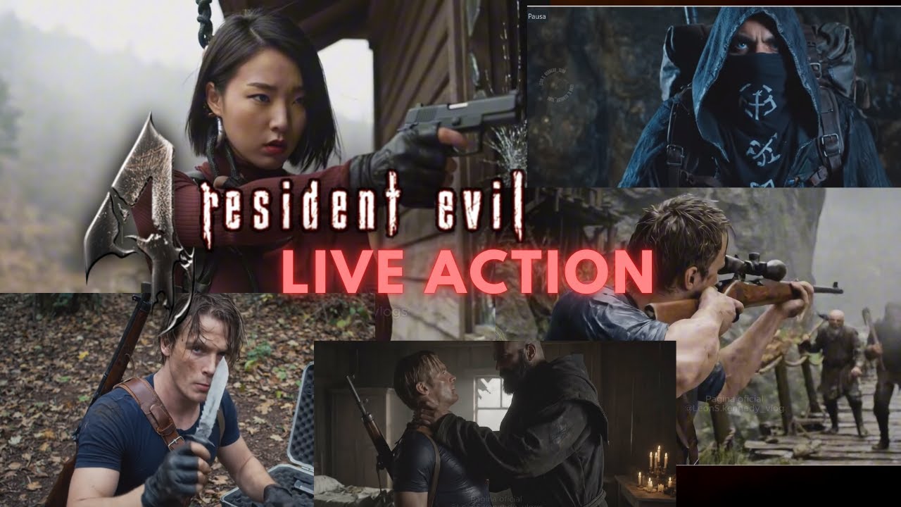 Live action oficial Resident evil 4 PARTE 2 - leon vlog parte 7 ao 12 completo - YouTube