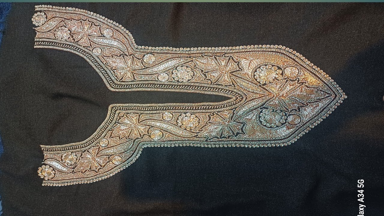 Super Choice/ Learn Kashmiri tilla work/Tilla patches for pharns/Hand ...