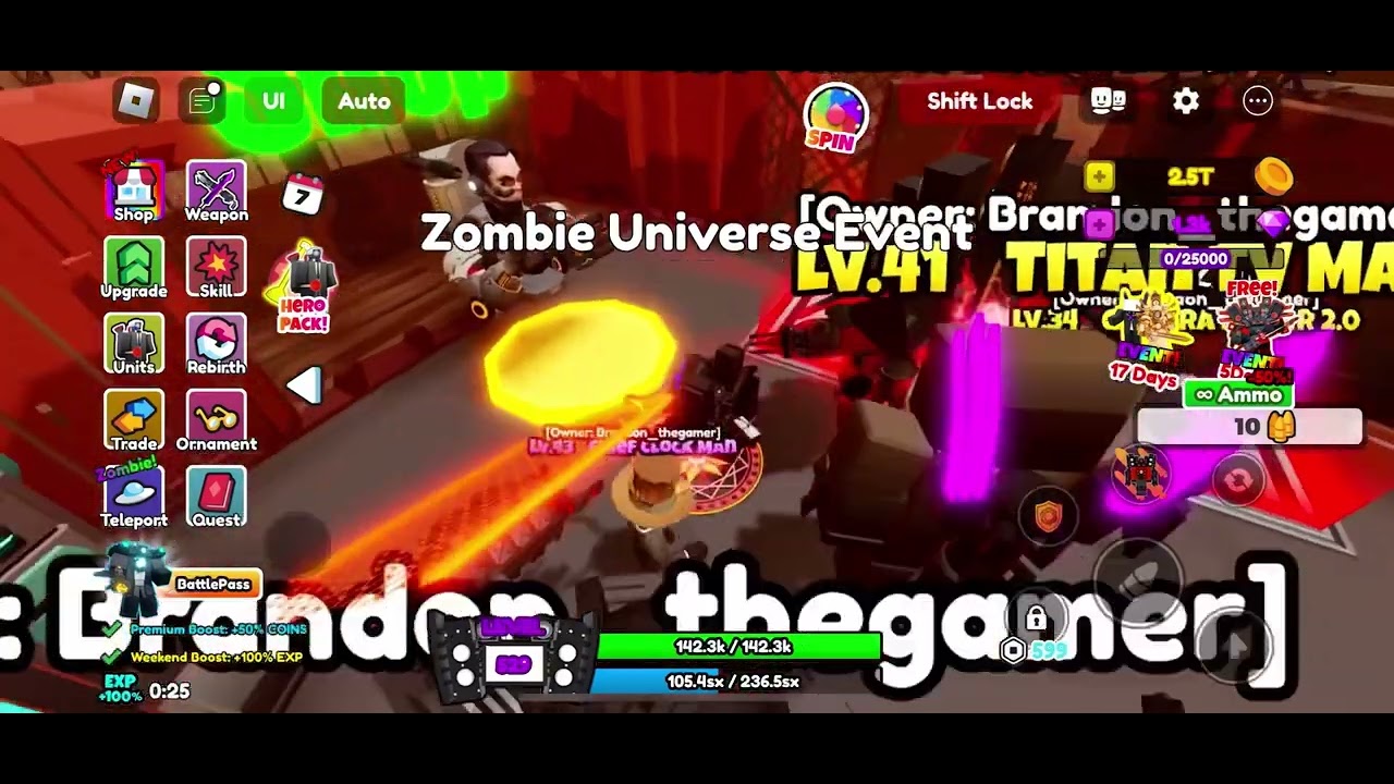 How to get the zombie units in Roblox skibidi warriors - YouTube