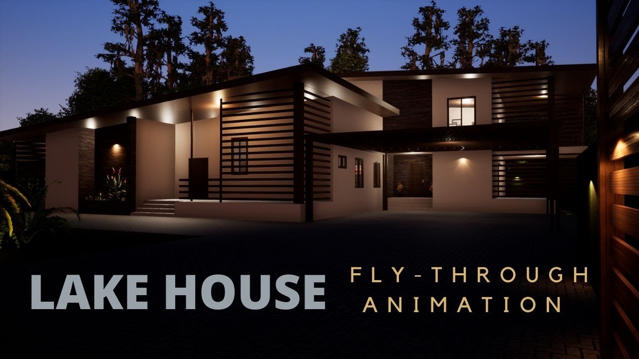 LAKE HOUSE . 3D FLY-THROUGH ANIMATION - YouTube