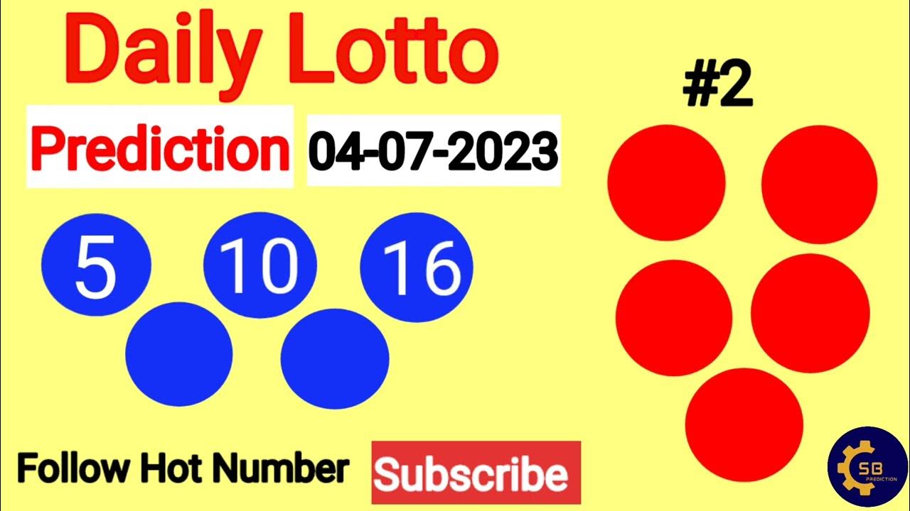 Daily Lotto Prediction 04 July 2023 | SA Daily Lotto Prediction - YouTube