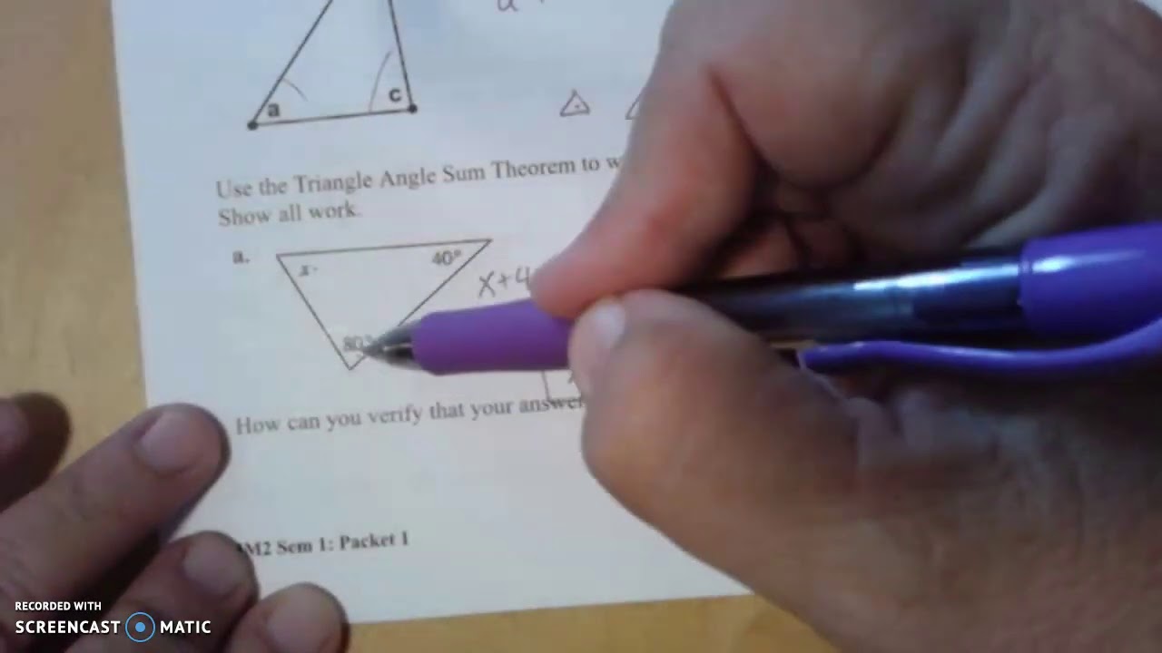 IM2 Triangle Theorems (Inequality and Sum) - YouTube
