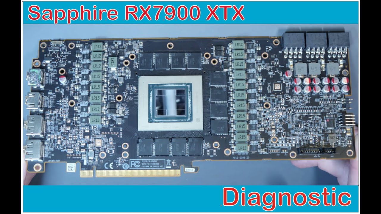 Sapphire 7900xtx - Diagnostic, Voltage and Resistance mapping - YouTube