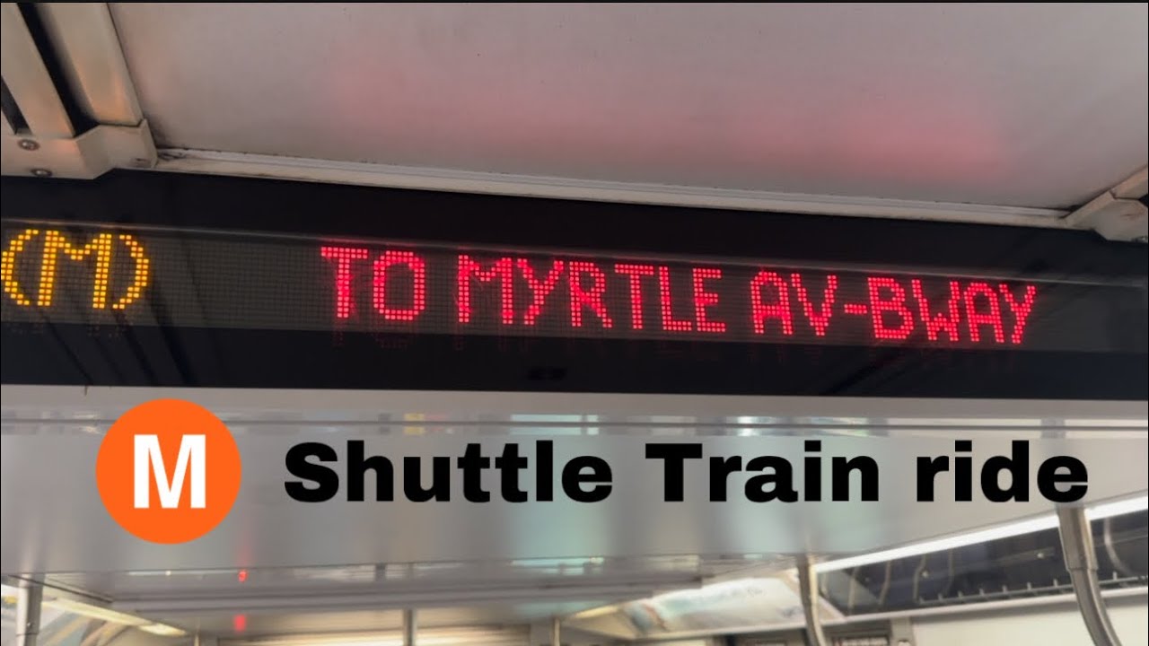 M train shuttle full ride 4K 60 Frames per second - YouTube