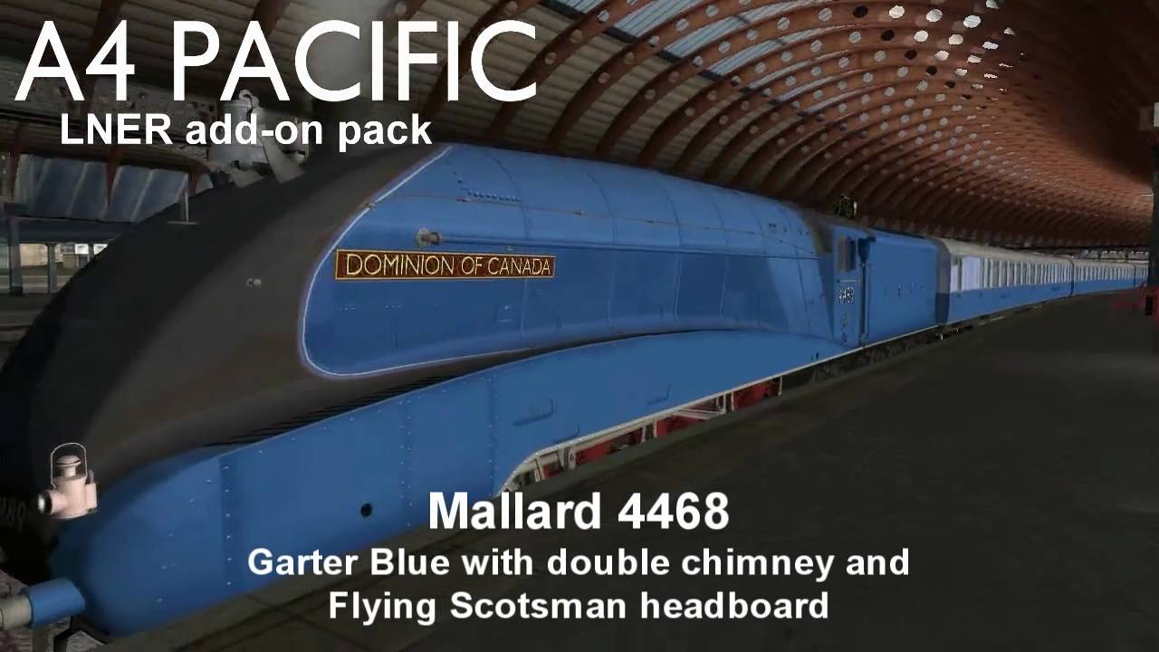 A4 Pacific LNER add-on for RailWorks and Rail Simulator - YouTube