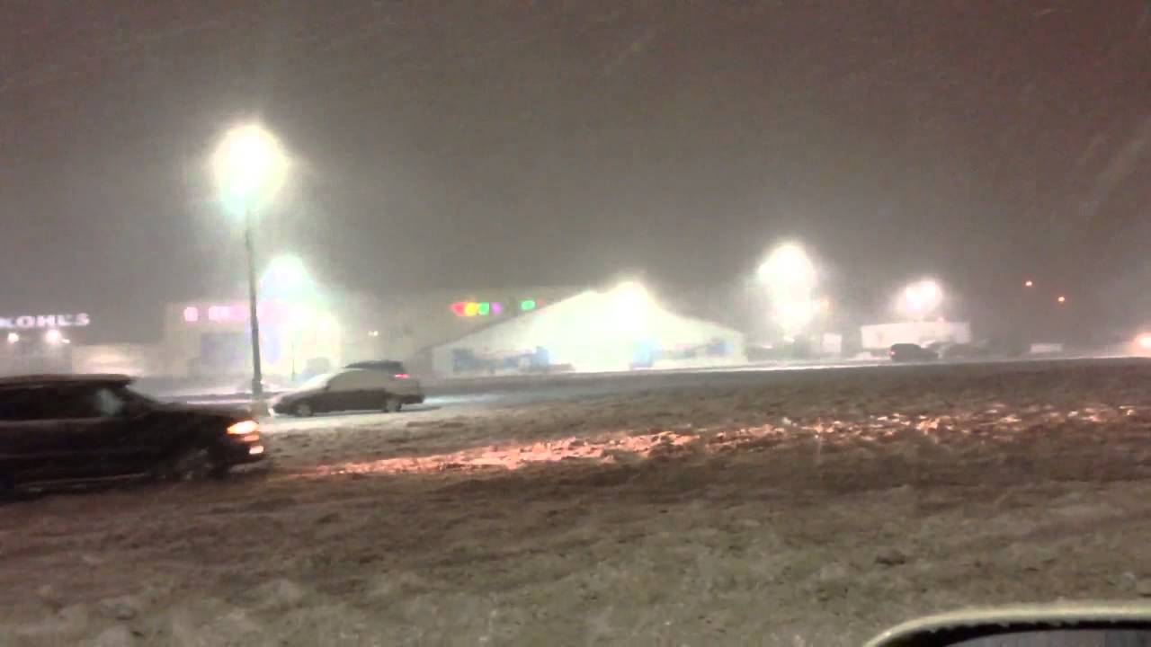 Snow storm Nemo - car drift P3 - YouTube