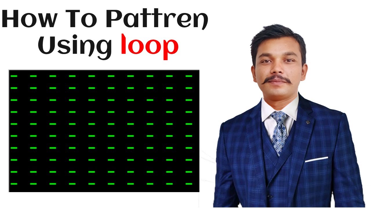 How To Print Square Pattren Using loop - YouTube