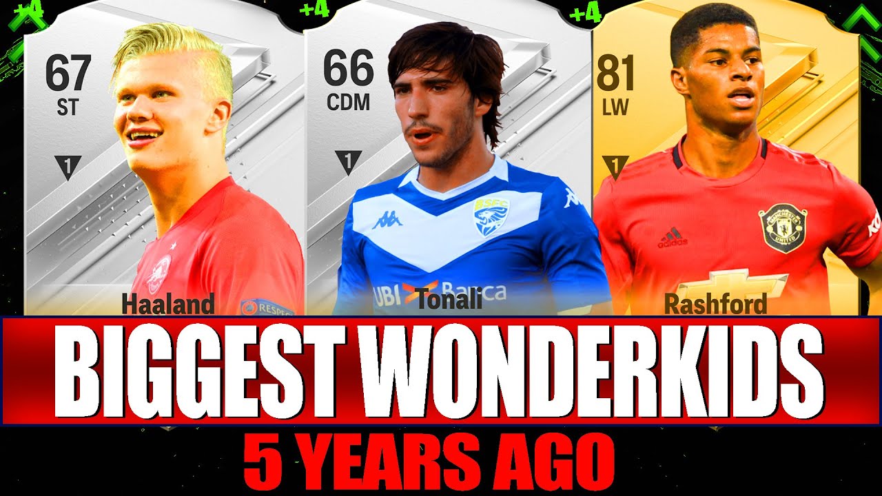 😱BIGGEST WONDERKIDS 5 YEARS AGO🥹💥 FT. HAALAND, TONALI?! - YouTube