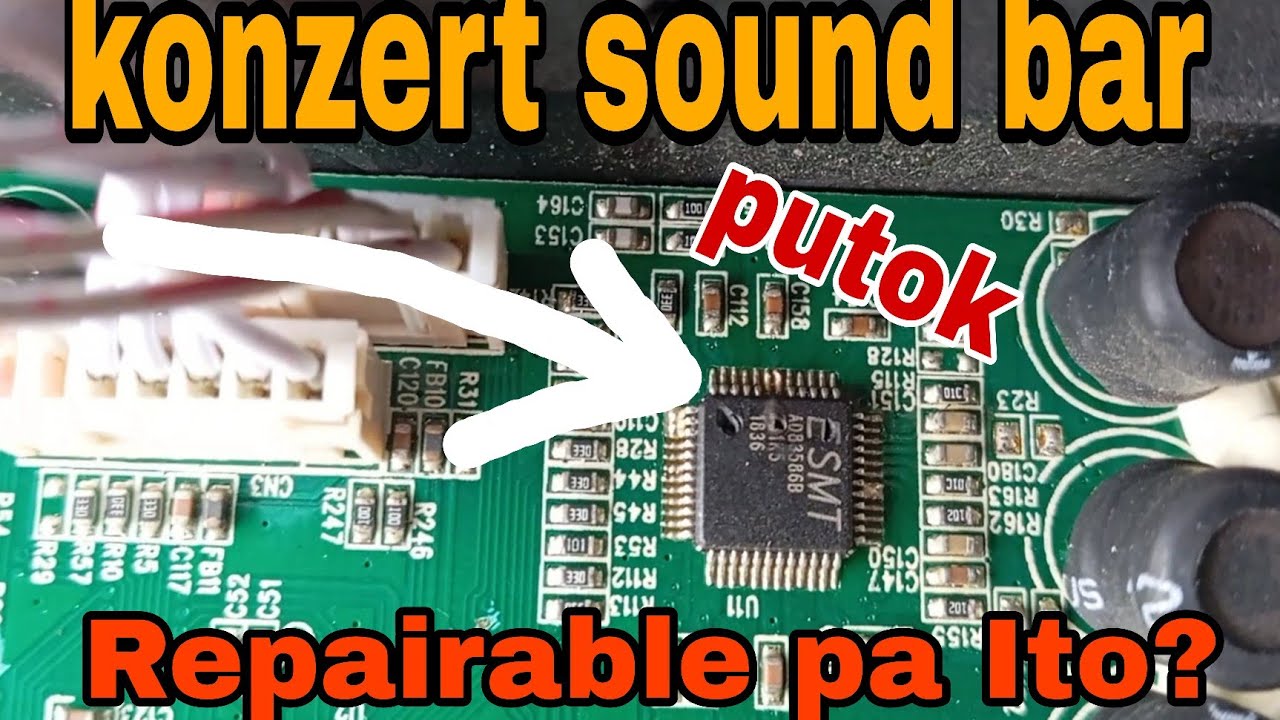 Konzert sound bar no sound ll how to replace sound ic - YouTube