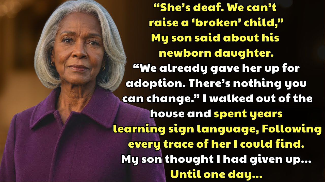 My son abandoned his deaf baby. I didn’t. I learned sign language for ...