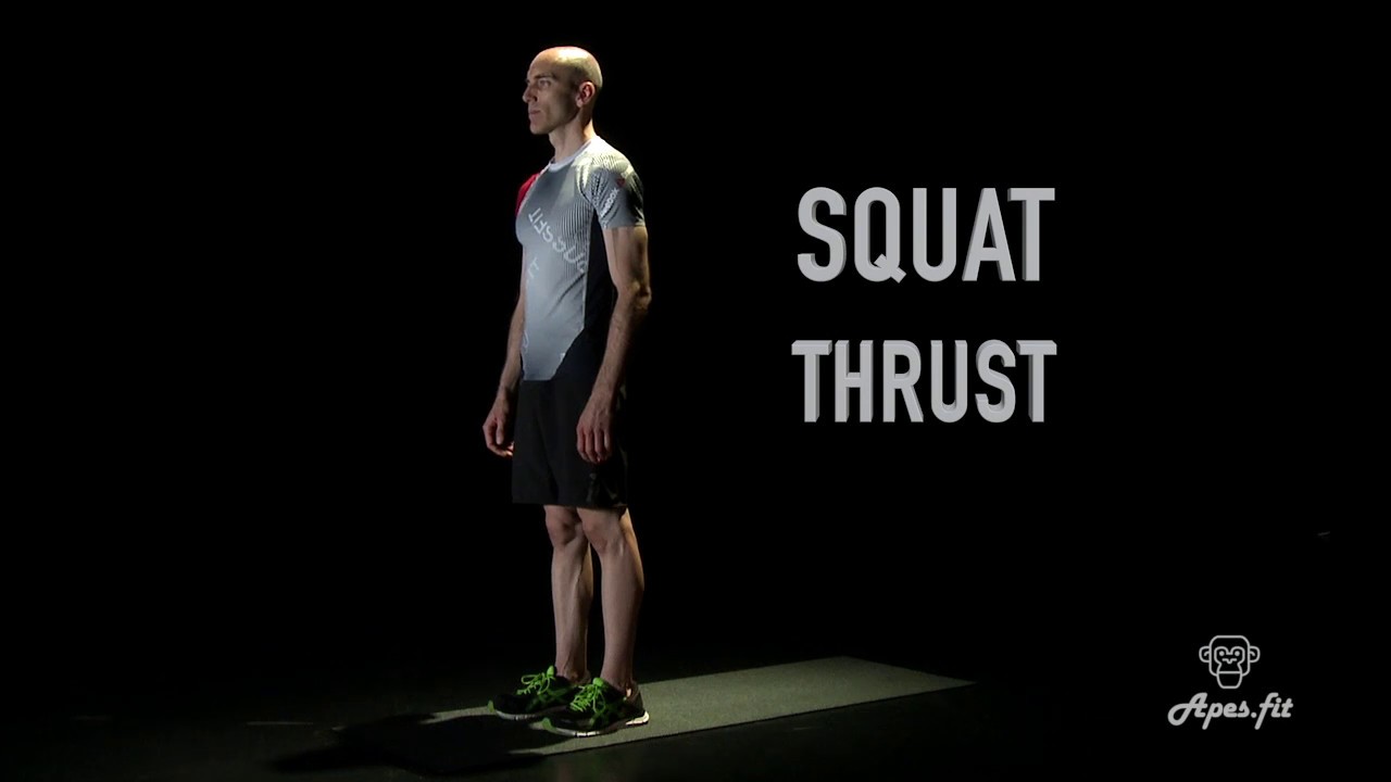 SQUAT THRUST - Tutorial ApesFit-my private training - MUSCULATION POIDS DE CORPS - YouTube
