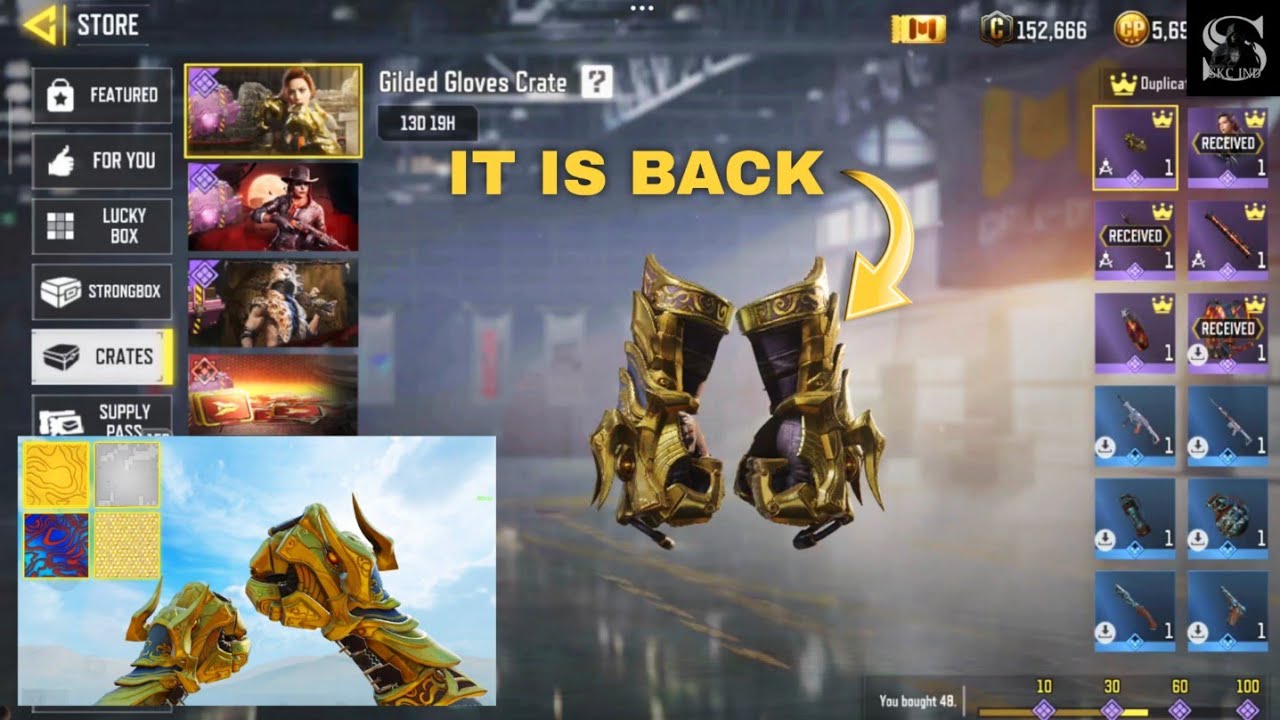 Gilded Gloves Crate Opening CODM | Prizefighters - Golden Bull With all ...
