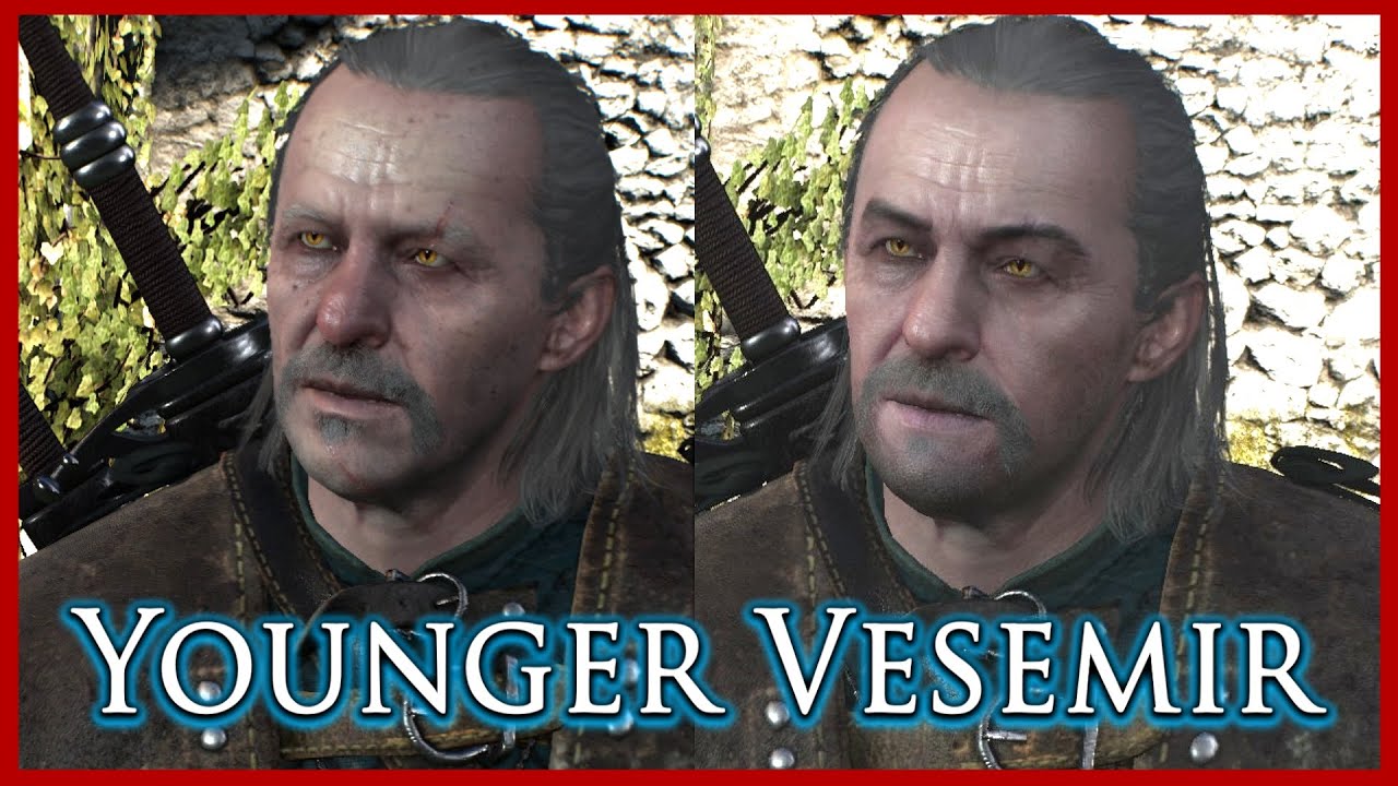 Witcher 3: Slightly Younger Vesemir (Mod) - YouTube