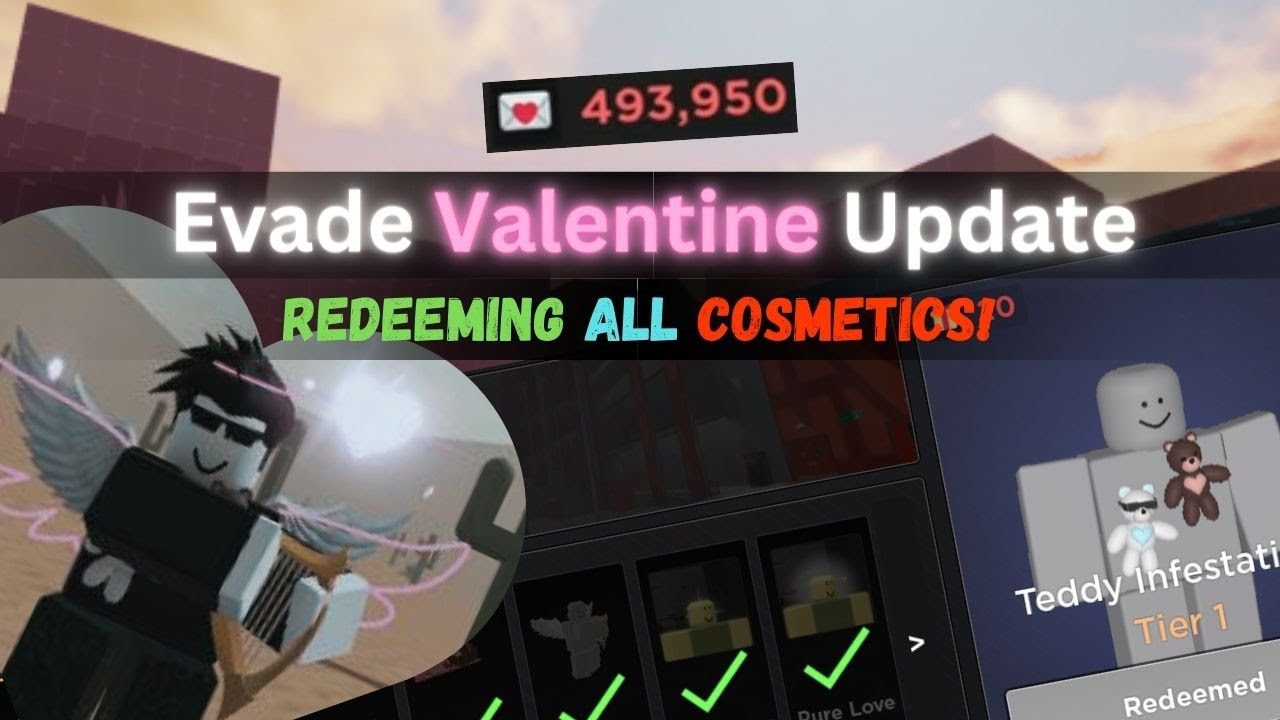 Evade [VAL] Update | Redeeming all Cosmetics! - YouTube