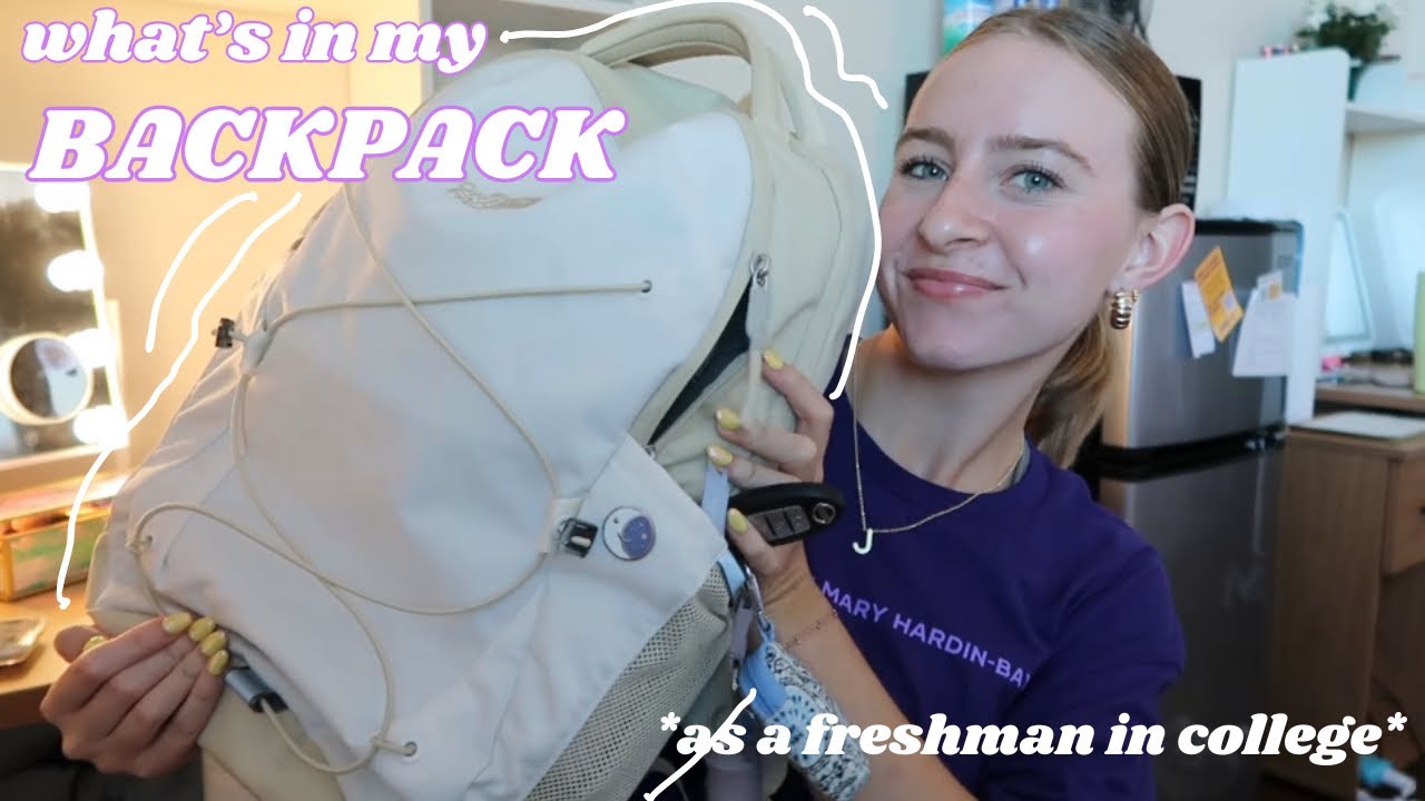 what’s in my backpack 2024 | as a freshman in college - YouTube