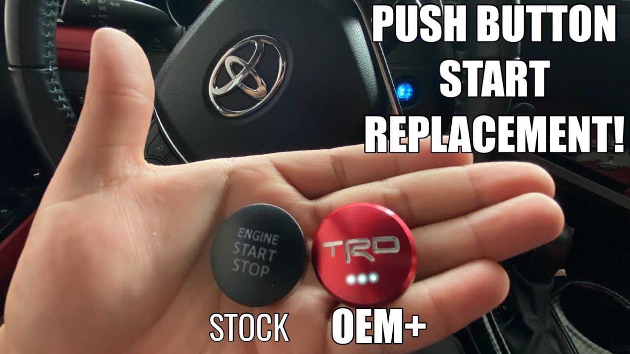Toyota Camry XSE 2020 ALUMINUM “TRD” Push Button Replacement - YouTube