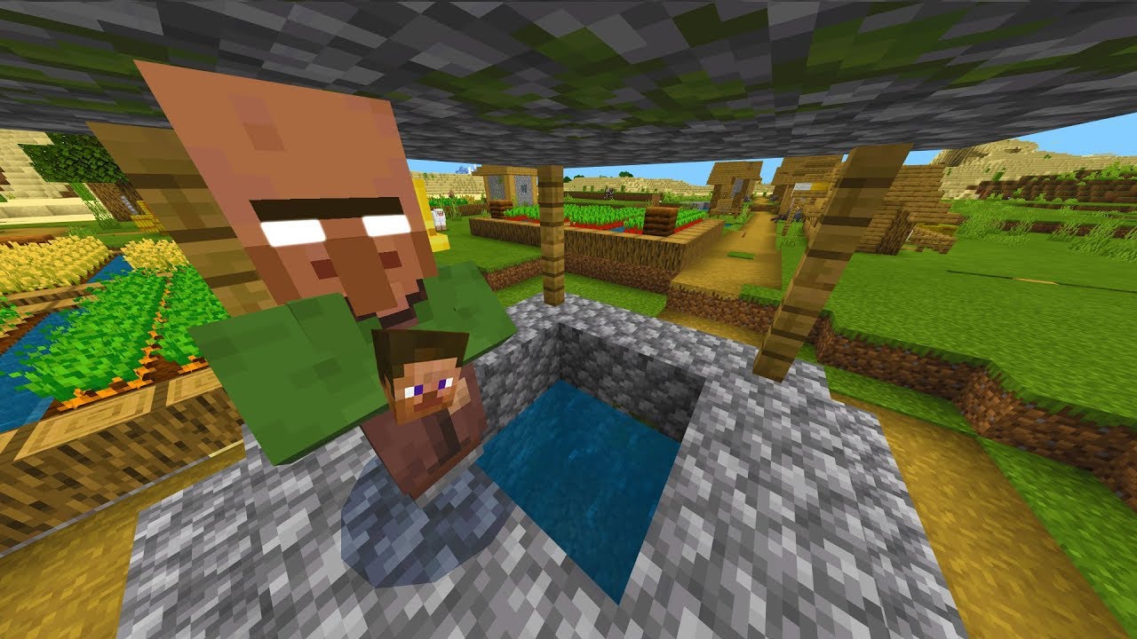 This is what villagers do with the well in Minecraft.. (Scary Minecraft ...