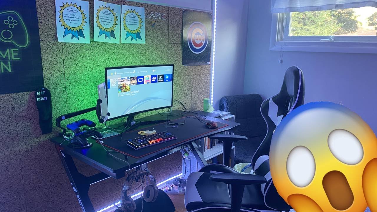 Gaming Room/Setup Tour! - Face Reveal! 😱 - YouTube