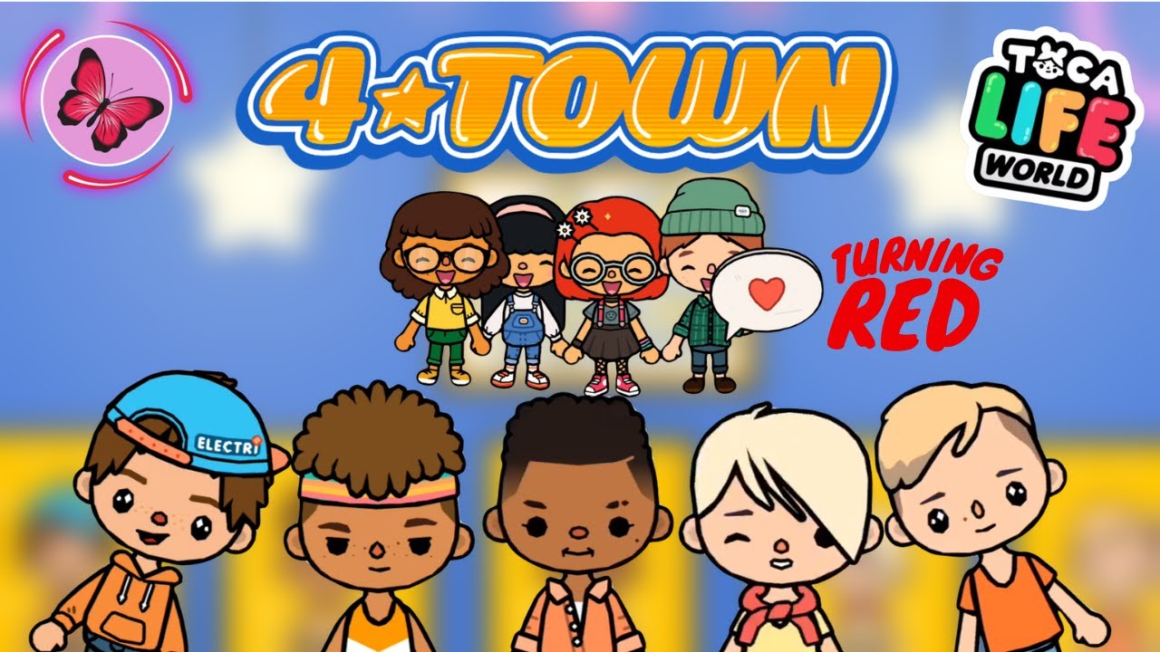 4 ⭐ TOWN TURNING RED Characters + Studio Makeover in Toca Boca | Toca ...