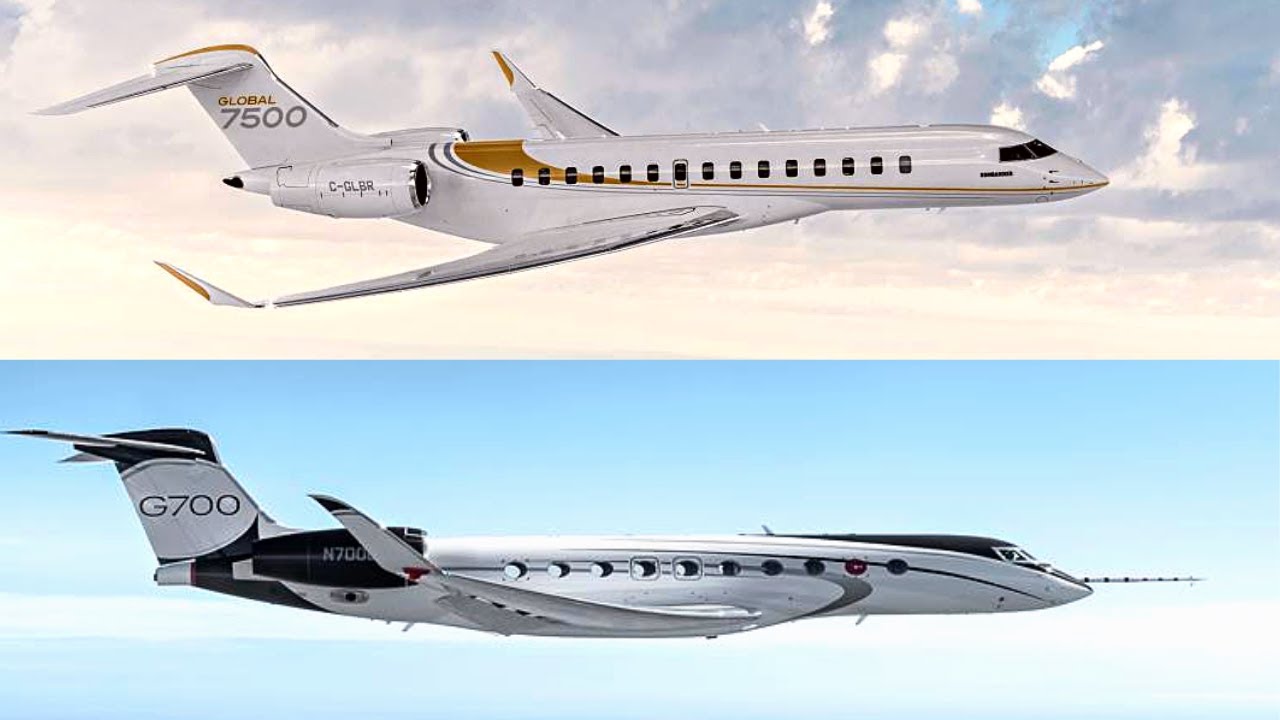 Gulfstream G700 vs Global 7500 - YouTube