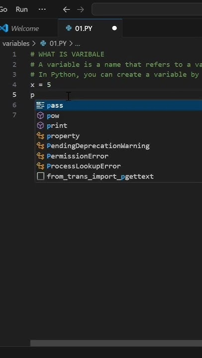 “Variable kya hota hai?30 sec mein samajh le!”#coding #python #learncoding #programmingbasics # ...