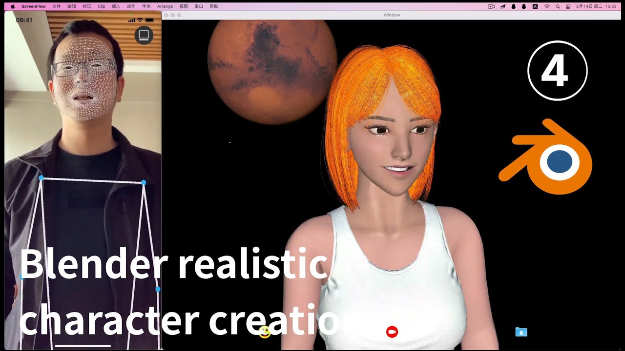 Blender character creation part 4 : body & face tracking - YouTube