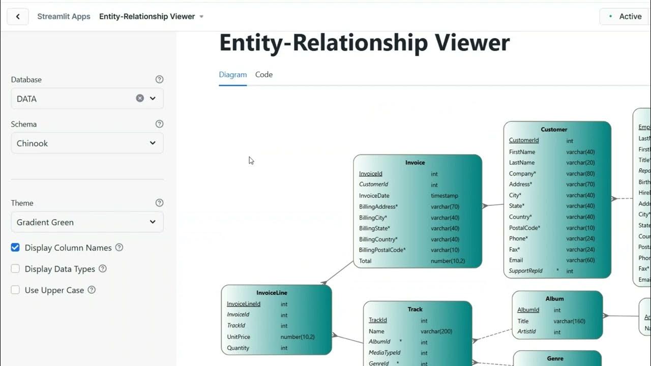ERD Viewer with Streamlit in Snowflake - YouTube