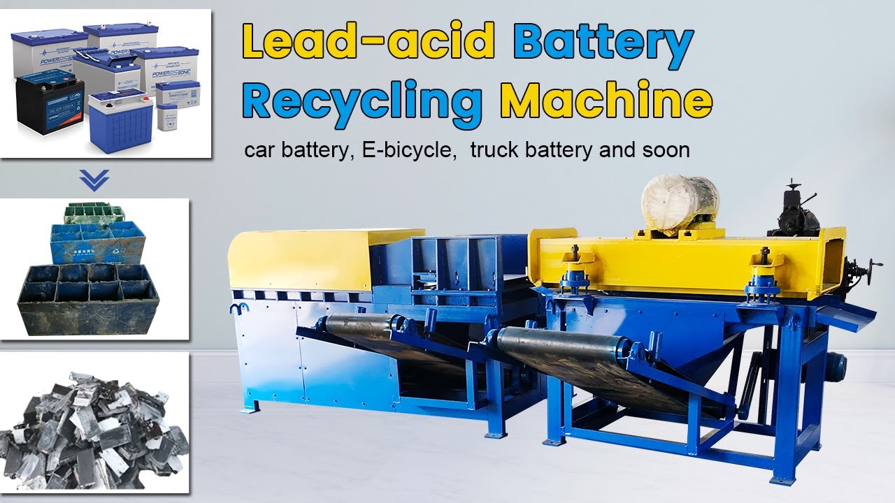 Lead Acid Battery Recycling Machine | Car Batteries Breaking Machine ...
