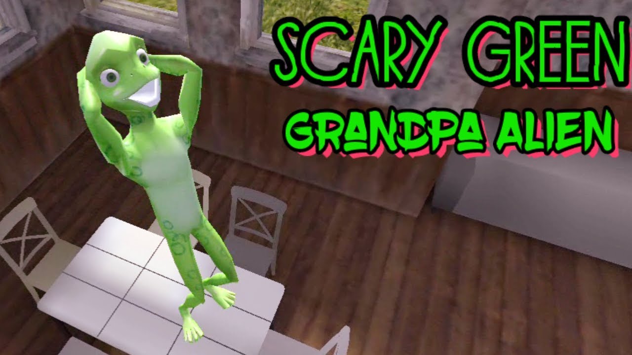 Scary Green Grandpa Alien Full Gameplay - YouTube
