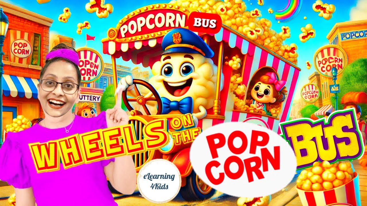 Wheels on the Popcorn Bus! | Nursery Rhymes & Kids Songs ...
