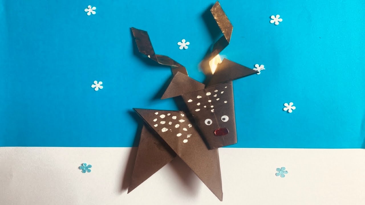 Origami Reindeer - Easy Christmas Origami | How to Make an easy Origami ...