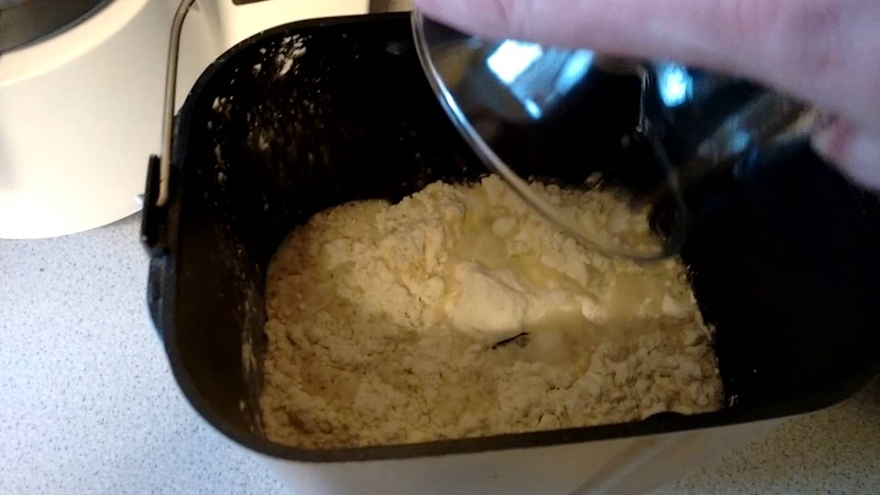 Bread mix in a Panasonic bread machine - YouTube