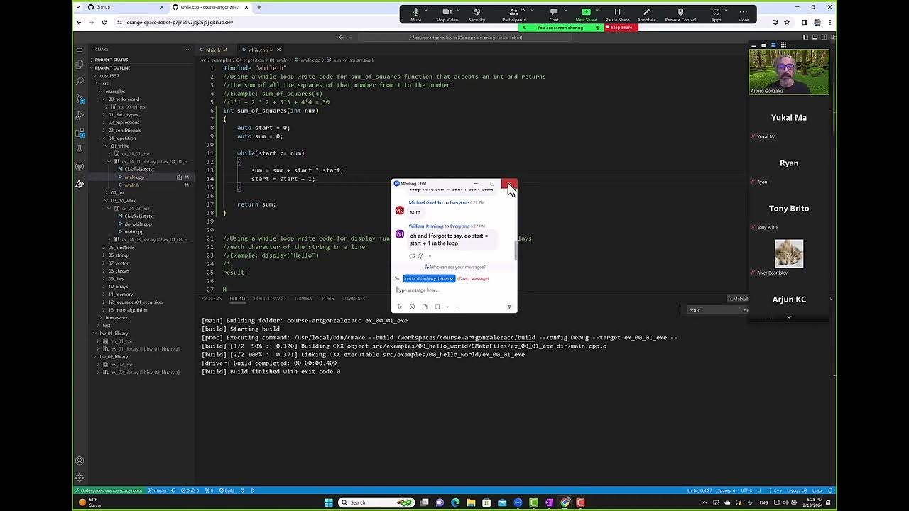021324 COSC 1337 C++ while loop - YouTube