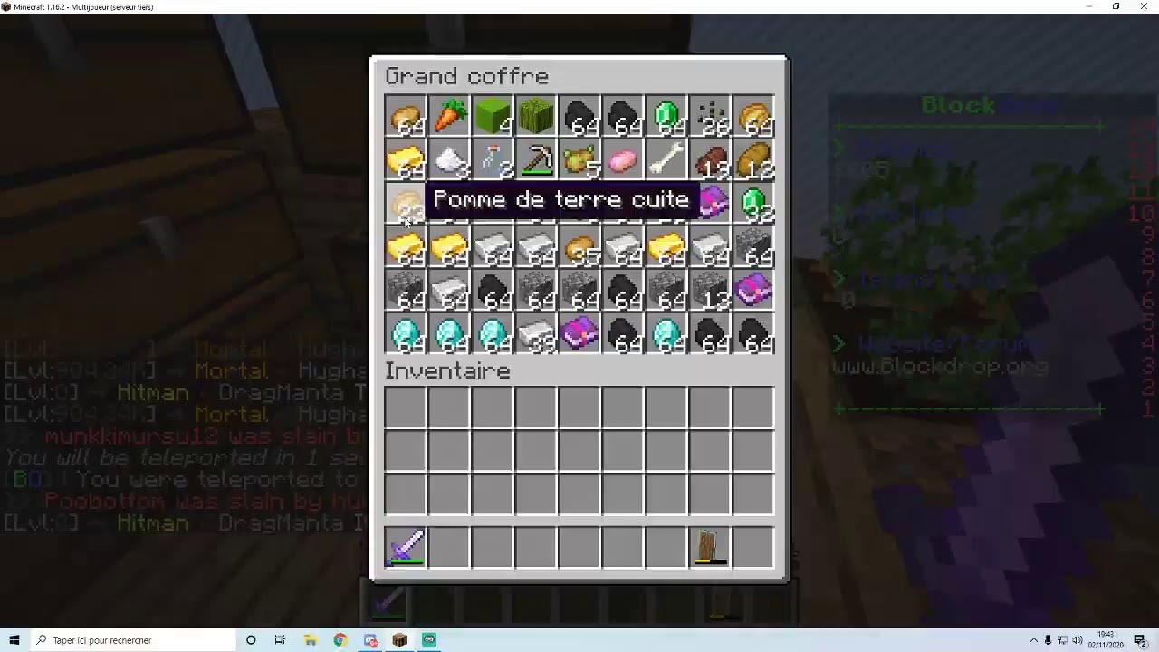 live minecraft blockdrop - YouTube