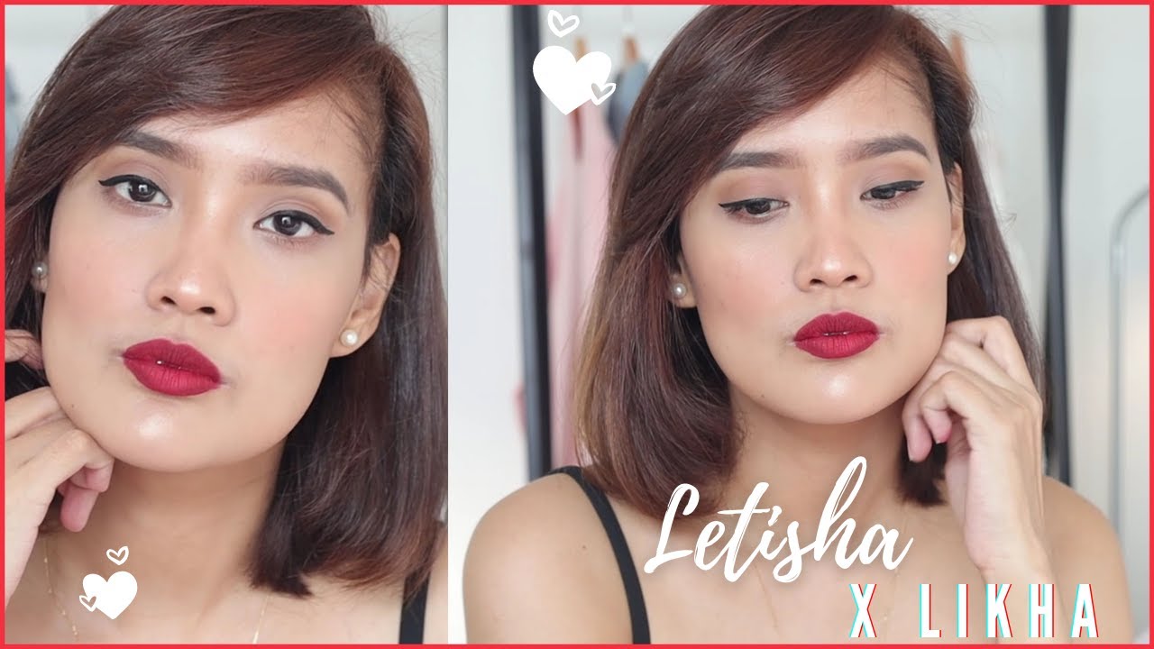 EVERYDAY RED LIP MAKEUP LOOK 💋 | 👑 Letisha Velasco x Likha Cosmetics ...