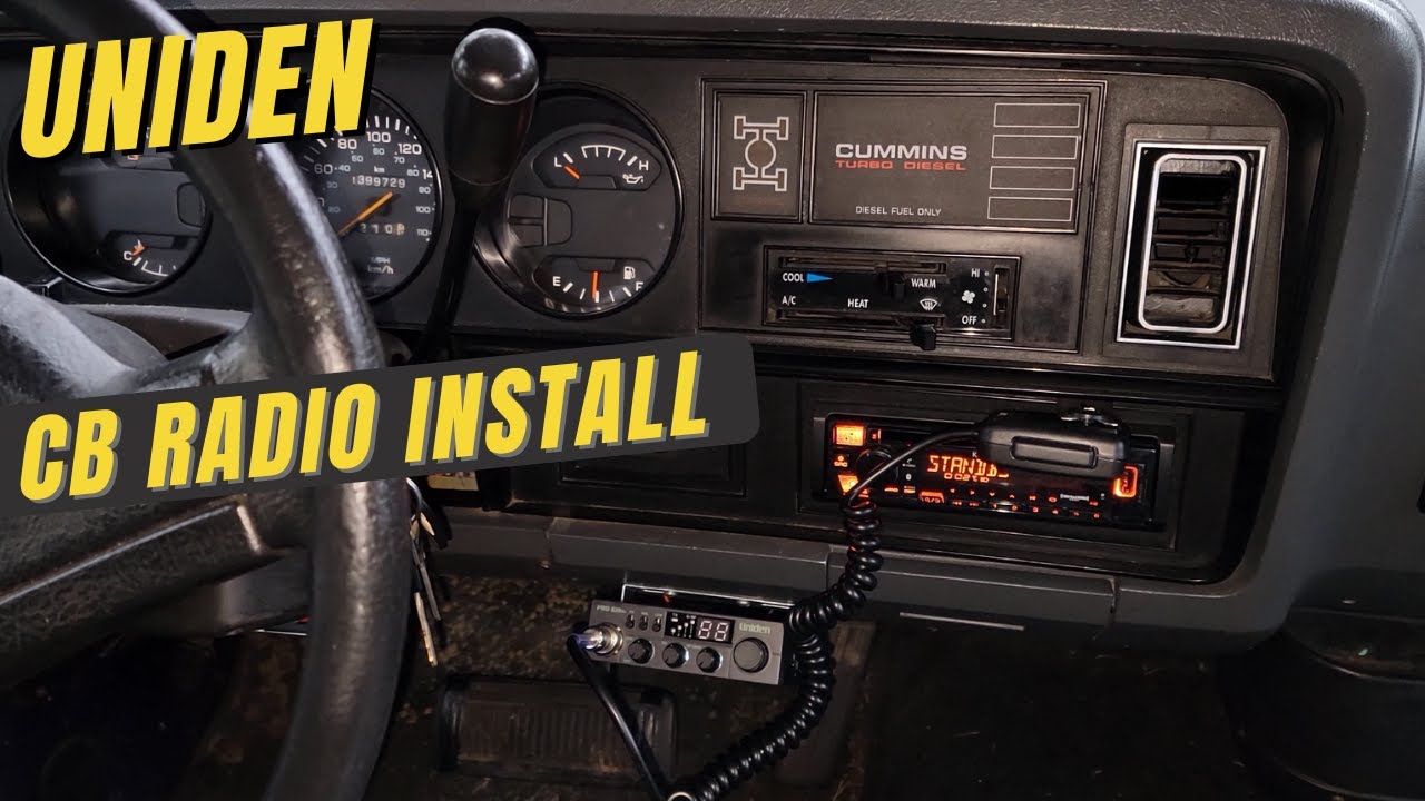 CB Radio Install | 1st Gen Cummins - YouTube