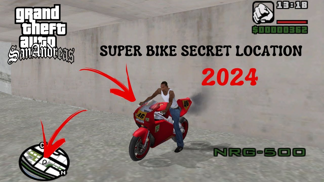 Secret Super Bike Location in GTA San Andreas (Hidden Place) - YouTube